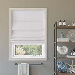 Sun Zero® Bridger 39"W x 64"L White Blackout Cordless Roman Shade at ...