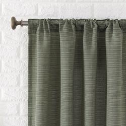 Sun Zero® Byron 74"W x 63"L Sage Green Room Darkening Back Tab Curtain ...