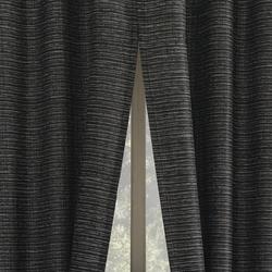 Sun Zero® Byron 74"W x 84"L Black Room Darkening Back Tab Curtain Panel ...
