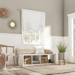 No. 918 Dashiel 42"W x 63"L Black Light Filtering Rod Pocket Window Tie ...