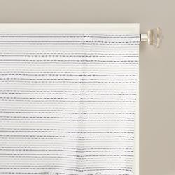 No. 918 Dashiel 42"W x 63"L Black Light Filtering Rod Pocket Window Tie ...