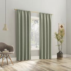 Sun Zero® Belmont 40"W x 84"L Sage Green Blackout Pocket Curtain Panel ...