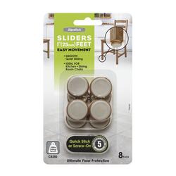 Slipstick® 1" Caramel Self-Adhesive Furniture Sliders - 8 Pack at Menards®