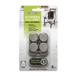 Slipstick® 1" Chocolate Self-Adhesive Furniture Sliders - 8 Pack at ...