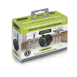 Slipstick® 2" Rubber Swivel Caster Wheels - 4 Pack at Menards®