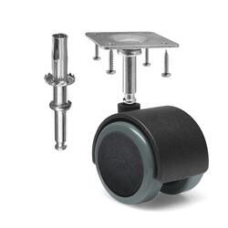 Slipstick® 2" Rubber Swivel Caster Wheels - 4 Pack at Menards®