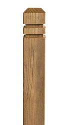 AC2® 4 x 4 x 54 CedarTone Premium Pressure Treated Chamfered Deck Post ...