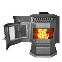 ComfortBilt™ Black Pellet Stove with 55 lb. Hopper(2,800 sq. ft.) at ...