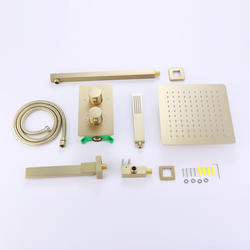 Modland Two-Handle 1-Spray Brushed Gold Shower Faucet at Menards®