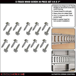 Snap-Loc®E-track Wood Screw 20 Piece Set 1/4 X 1" at Menards®