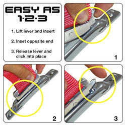 Snap-Loc®Stainless Snap-loc E-track Single Strap Anchor 6 Pack at Menards®