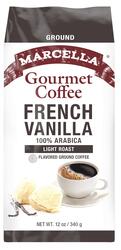 Marcella® French Vanilla 100% Arabica Light Roast Gourmet Ground Coffee ...