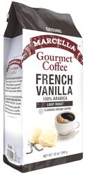 Marcella® French Vanilla 100% Arabica Light Roast Gourmet Ground Coffee ...