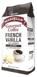 Marcella® French Vanilla 100% Arabica Light Roast Gourmet Ground Coffee ...