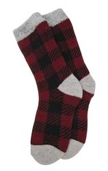 Yuletide Ladies' Crew Buffalo Plaid Cozy Sock - 1 Pair at Menards®