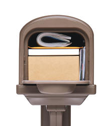 Gibraltar Mailboxes® Classic 1™ Mocha Mailbox and Post Cover Kit at ...