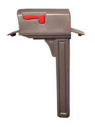 Gibraltar Mailboxes® Classic 1™ Mocha Mailbox and Post Cover Kit at ...