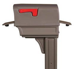 Architectural Mailboxes® Gentry Mocha Mailbox and Post Cover Kit at ...