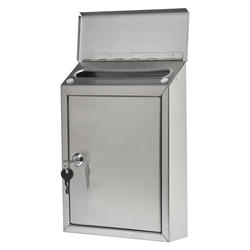 Gibraltar Mailboxes® Ashley Stainless Steel Locking Wall-Mount Mailbox ...