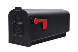 Gibraltar Mailboxes® Parsons Black Post-Mount Mailbox at Menards®