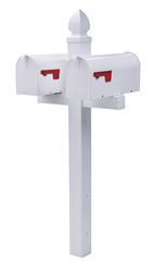 Architectural Mailboxes® 59" Whitley White Mailbox Post at Menards®