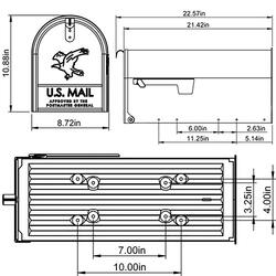 Gibraltar Mailboxes® Elite Green Post-Mount Mailbox at Menards®