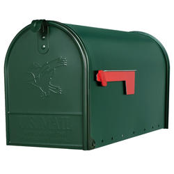 Gibraltar Mailboxes® Elite Green Post-Mount Mailbox at Menards®