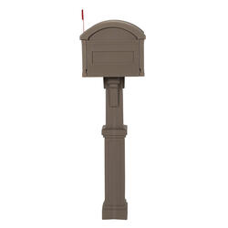 Architectural Mailboxes® Grand Haven Mocha Mailbox and Post Cover Kit ...