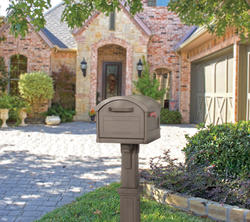 Architectural Mailboxes® Grand Haven Mocha Mailbox and Post Cover Kit ...