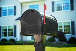 Gibraltar Mailboxes® Marshall Black Locking Post-Mount Mailbox at Menards®