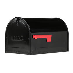 Gibraltar Mailboxes® Marshall Black Locking Post-Mount Mailbox at Menards®
