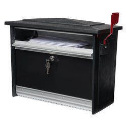 Gibraltar Mailboxes® Mailsafe Black Locking Wall-Mount Mailbox at Menards®
