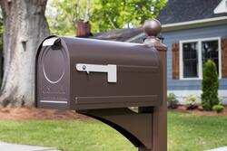 Architectural Mailboxes® Northpointe Venetian Bronze Post-Mount Mailbox ...