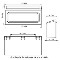 Gibraltar Mailboxes® Windsor Black Wall-Mount Mailbox at Menards®
