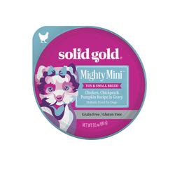 Solid Gold® Mighty Mini® Toy & Small Breed Chicken, Chickpea & Pumpkin in Gravy Grain-Free Wet ...