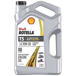 Shell Rotella® T5 Synthetic Blend 10W-30 Diesel Motor Oil - 1 Gallon at ...