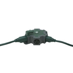 25' 16/3 Extension Cord and Outlet Adaptor Indoor and Outdoor Combo ...