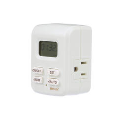 Woods® 15-Amp Plug-In 2-Outlet Digital Timer at Menards®