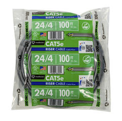 Southwire® 100' 24/4 Gray CAT5E Riser Data Cable at Menards®