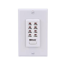 Woods® 15-Amp Direct Wire White Digital Timer at Menards®