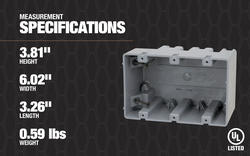 Southwire® SmartBox™ 3-Gang 55 Cu.In. Electrical Switch/Outlet Box at ...