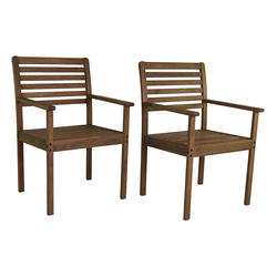 Backyard Creations® Wood Patio Side Armchair - 2 Pack at Menards®