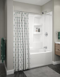 Delta® Hycroft® ProCrylic® 60"W x 30"D x 77-7/8"H White Tub/Shower with ...