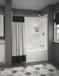 Delta® Hycroft® ProCrylic® 60"W x 32"D x 77-7/8"H White Tub/Shower with ...