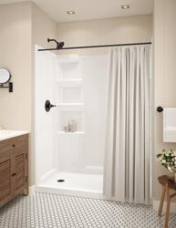 Delta® Hycroft® 60"W x 30"D x 73-1/2"H White Shower Wall Surround (3 ...