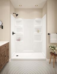 Delta® Hycroft® 60"W x 30"D x 73-1/2"H White Shower Wall Surround (3 ...