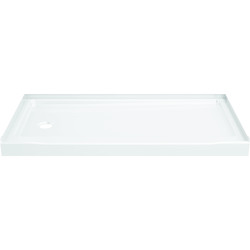 Delta® Hycroft® 2.0 ProCrylic® 60"W x 32"D x 75-9/16"H White Shower ...
