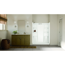 Delta® Hycroft® 2.0 ProCrylic® 60"W x 30"D x 73-1/8"H White Shower Wall ...