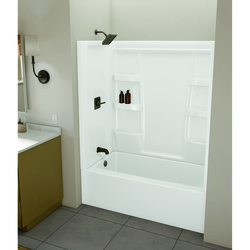 Delta® Hycroft® 2.0 ProCrylic® 60"W x 32"D x 61-1/8"H White Bathtub ...