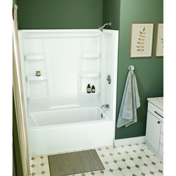 Delta® Hycroft® 2.0 ProCrylic® 60"W x 32"D x 18"H White Bathtub with ...